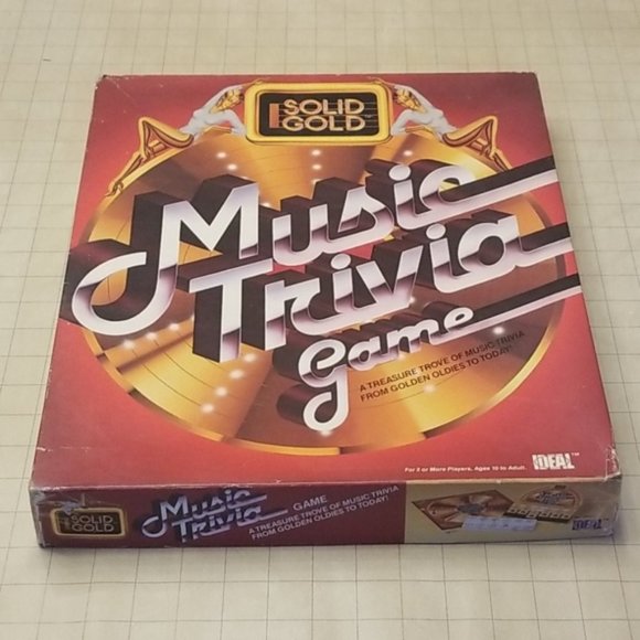 ideal | Games | Vintage Solid Gold Music Trivia Game 984 | Poshmark